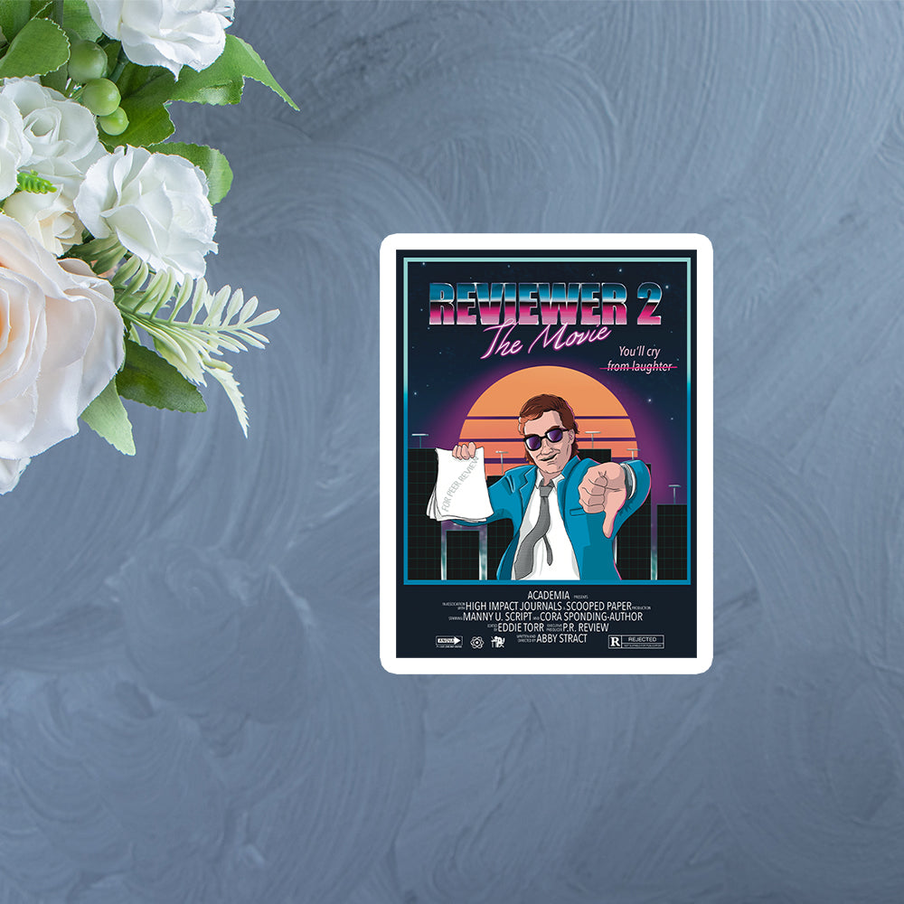 Reviewer #2 the Movie Poster Sticker | Gift for Scientists/Researchers – ScienceGrit
