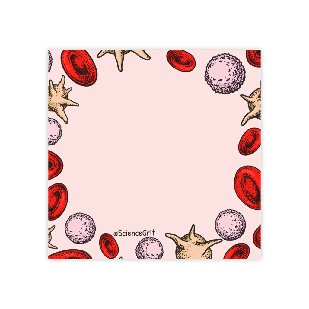 Blood Cells Sticky Note – ScienceGrit