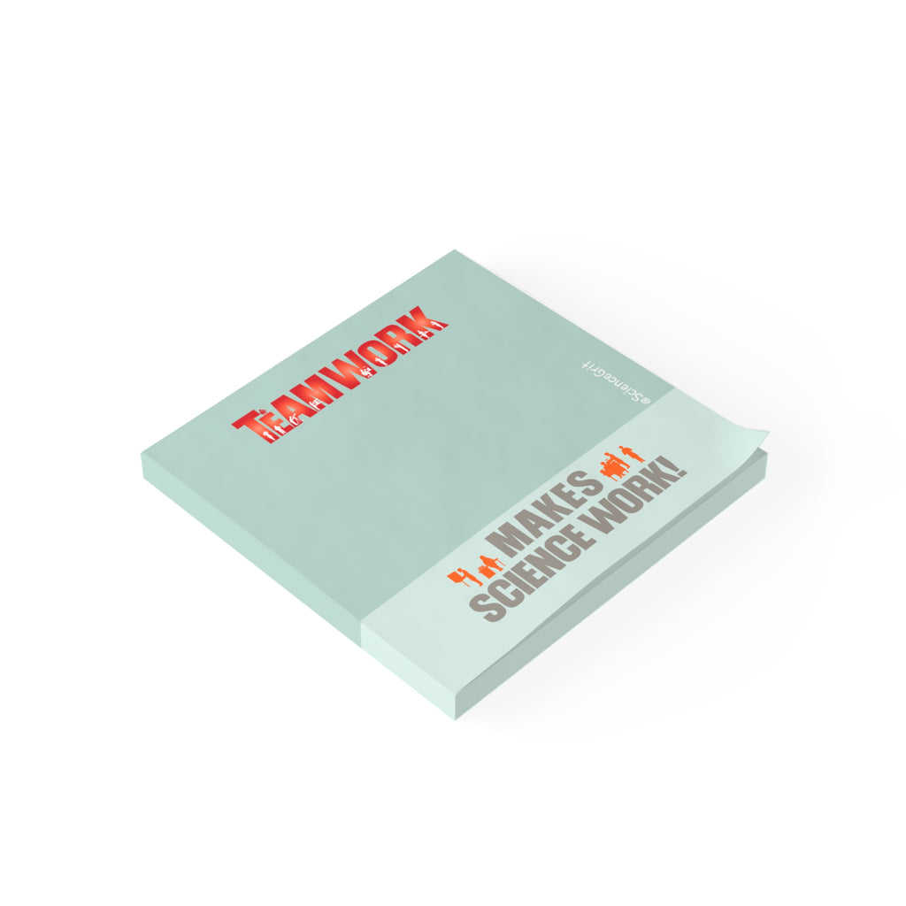 Teamwork Makes Science Work Sticky Note – ScienceGrit