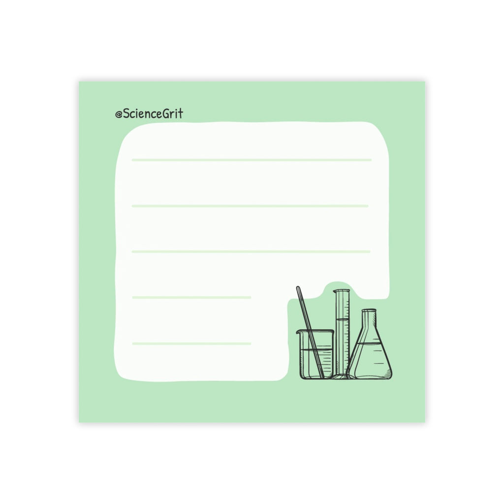 Flask, Beaker, and Graduated Cylinder Sticky Note – ScienceGrit