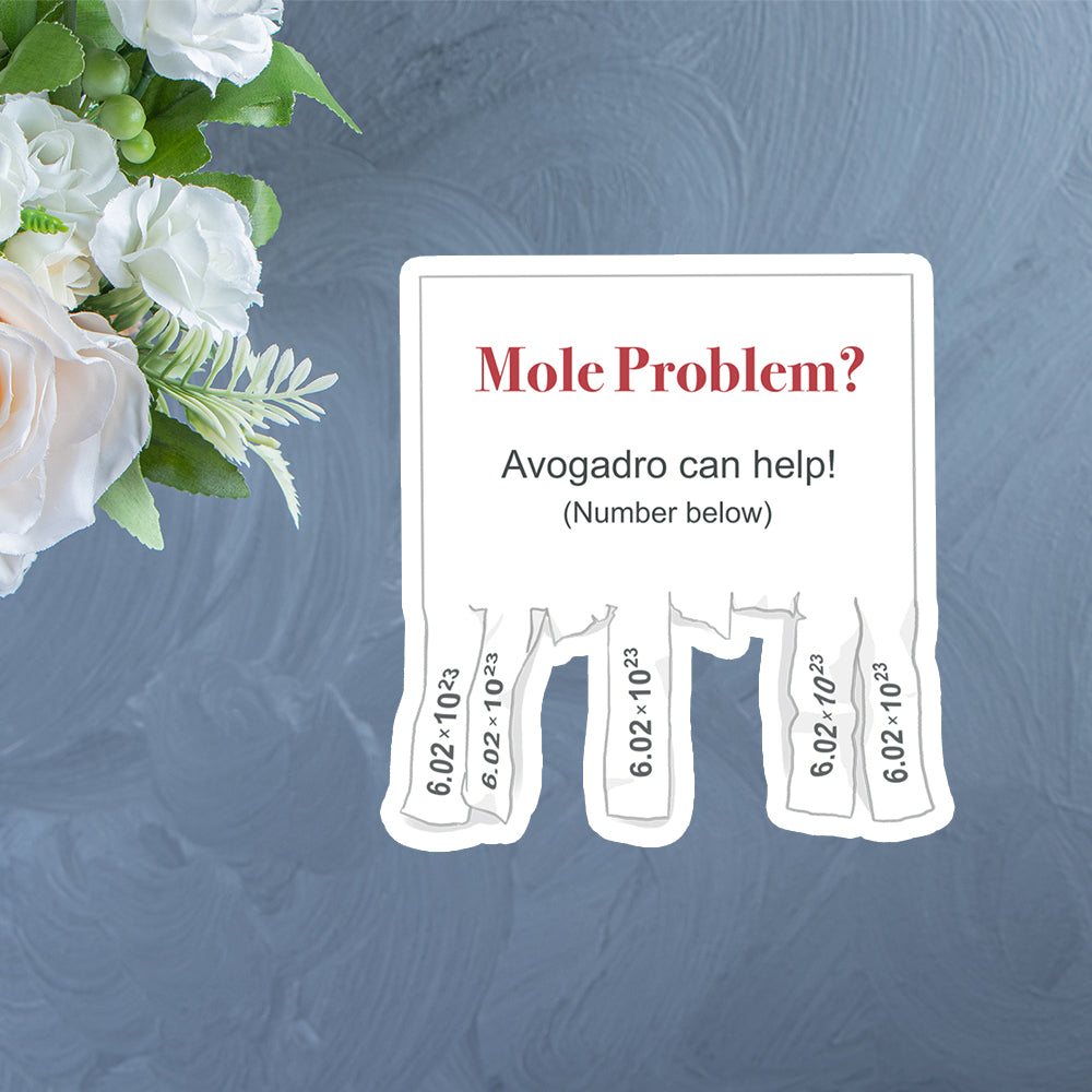 Avogadros Number Stickers – ScienceGrit