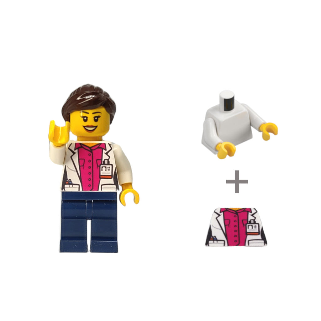 Custom LEGO® Lab Set - Female Scientist Minifigure – ScienceGrit
