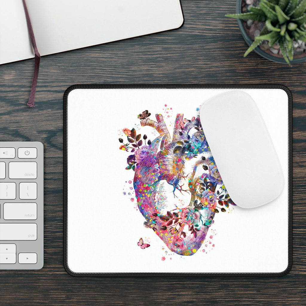 Floral Heart Premium Mouse Pad – ScienceGrit