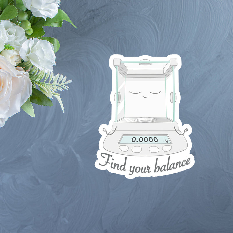 Analytical Balance Finding Balance Sticker – ScienceGrit