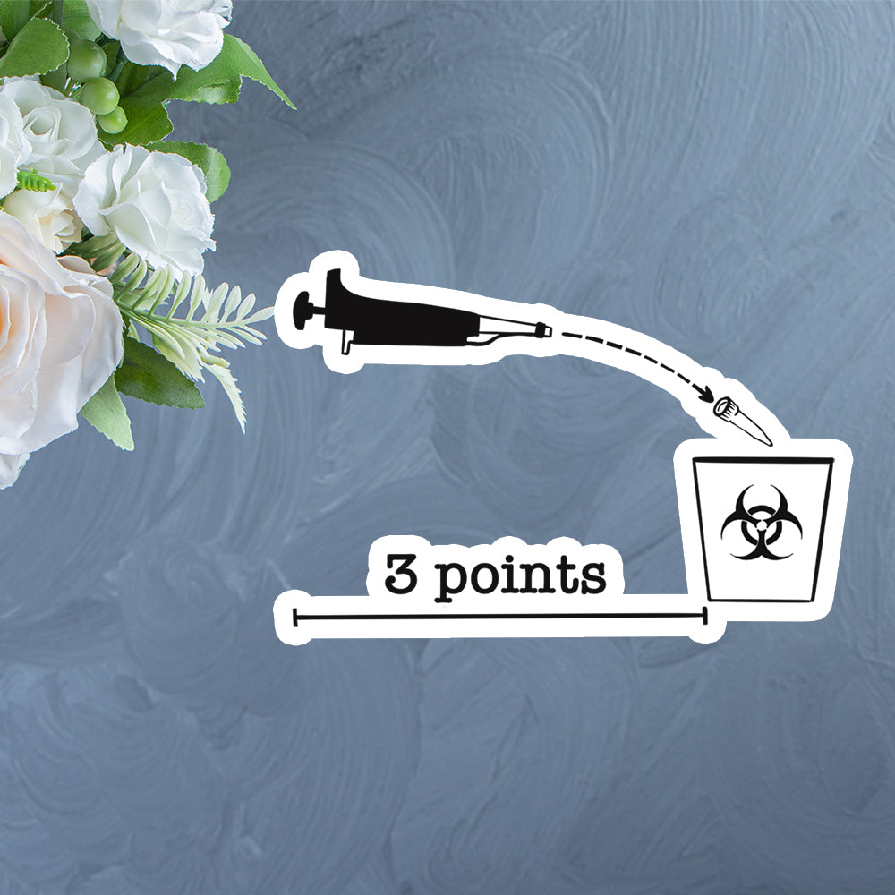 3 Points Sticker – ScienceGrit