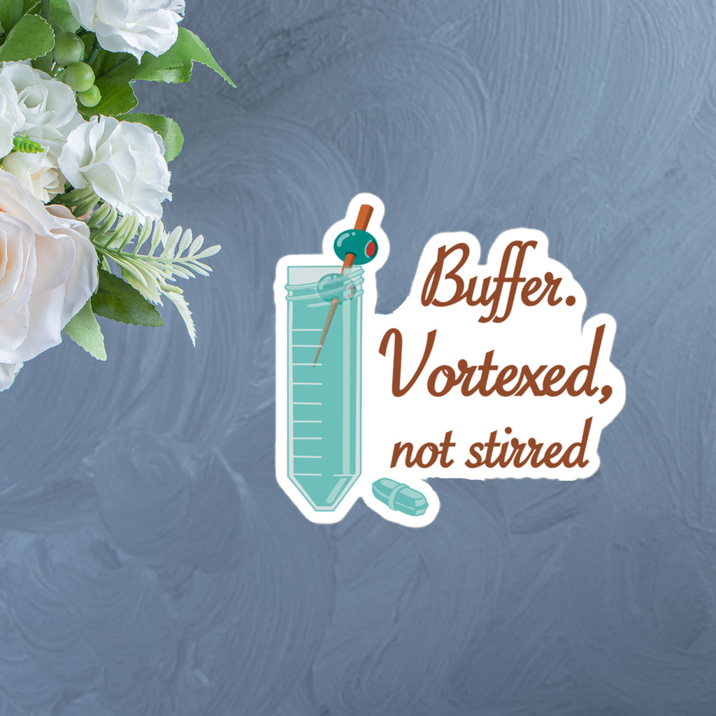 Buffer, Vortexed, Not stirred, Conical Centrifuge Tube Sticker ...