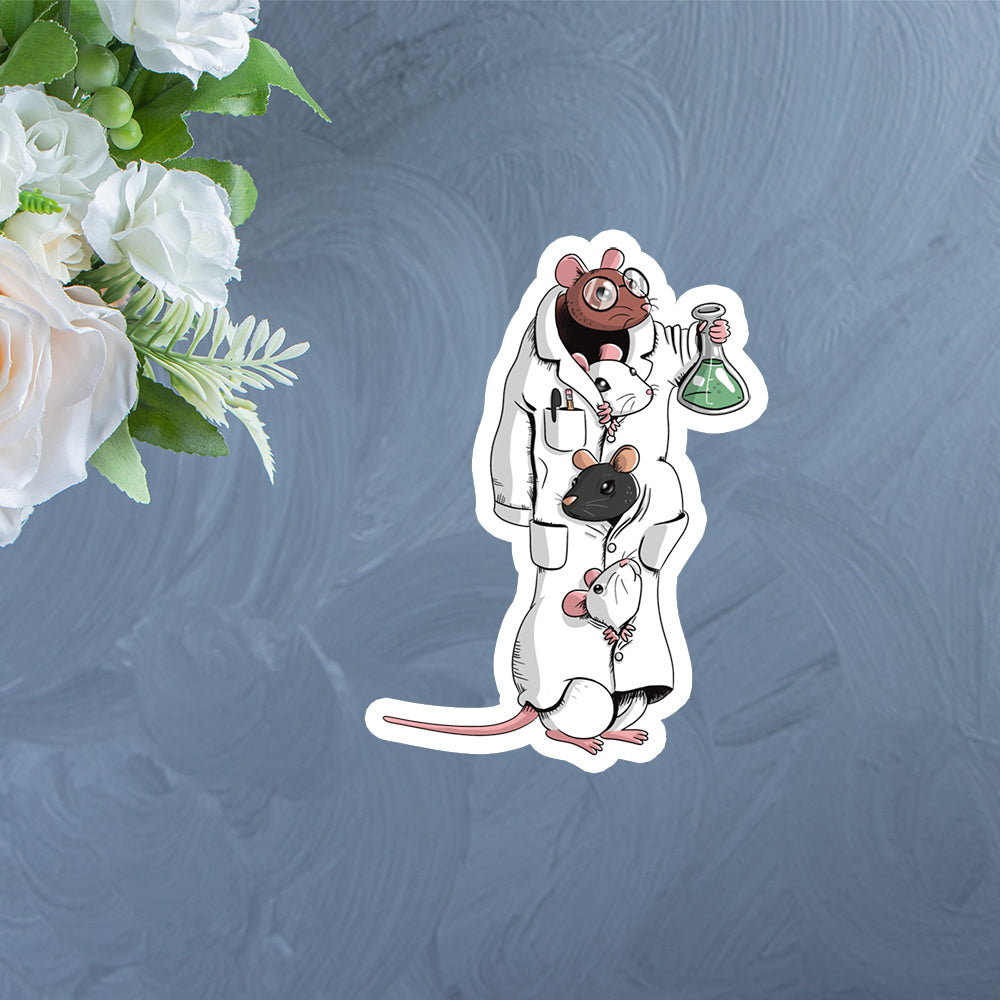 Prof. Whiskers, PhD Sticker – ScienceGrit