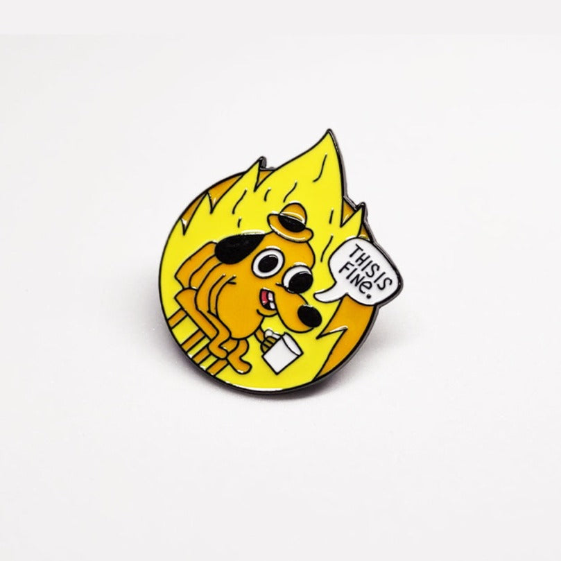 This Is Fine Cut-out Pin | Gift for Graduate Students, Scientists, Res ...