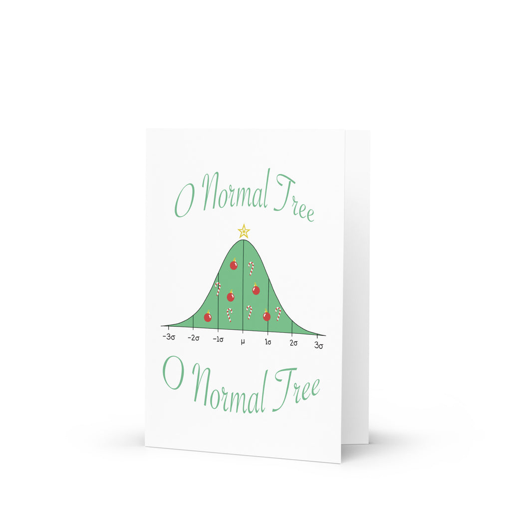 Normal Distribution Christmas Tree Greeting Card – ScienceGrit