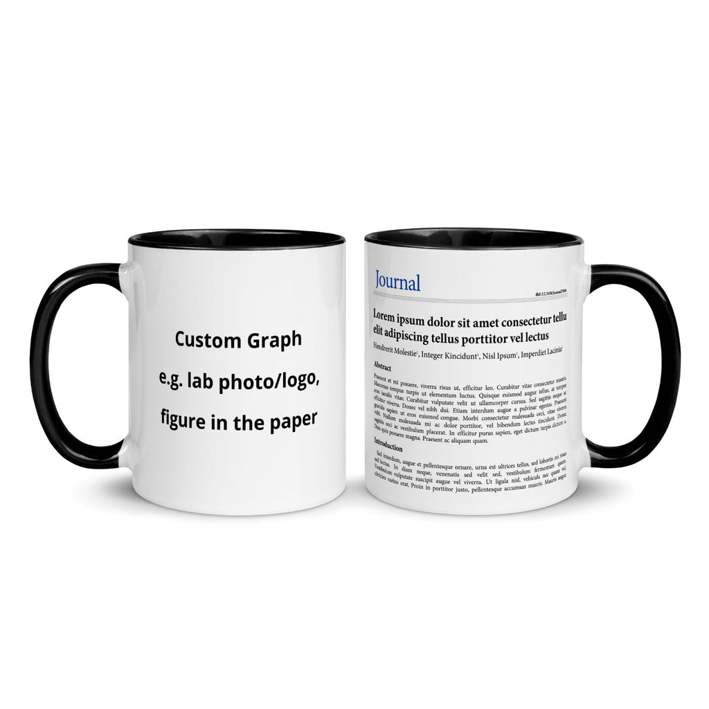 Custom Graph Mug (Handle & Inside in Color) - ScienceGrit