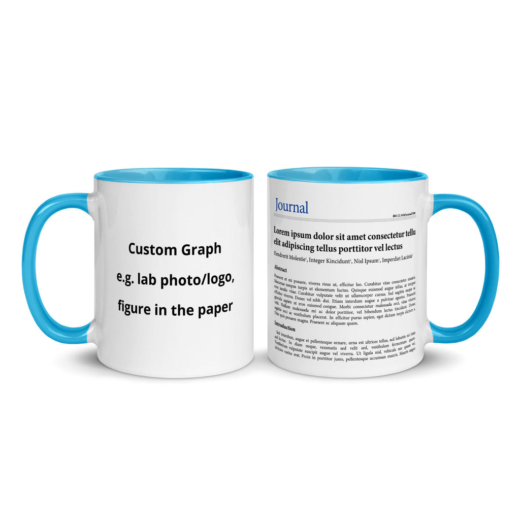 Custom Graph Mug (Handle & Inside in Color) - ScienceGrit