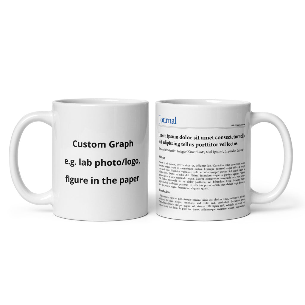 Custom Graph Mug (White) - ScienceGrit