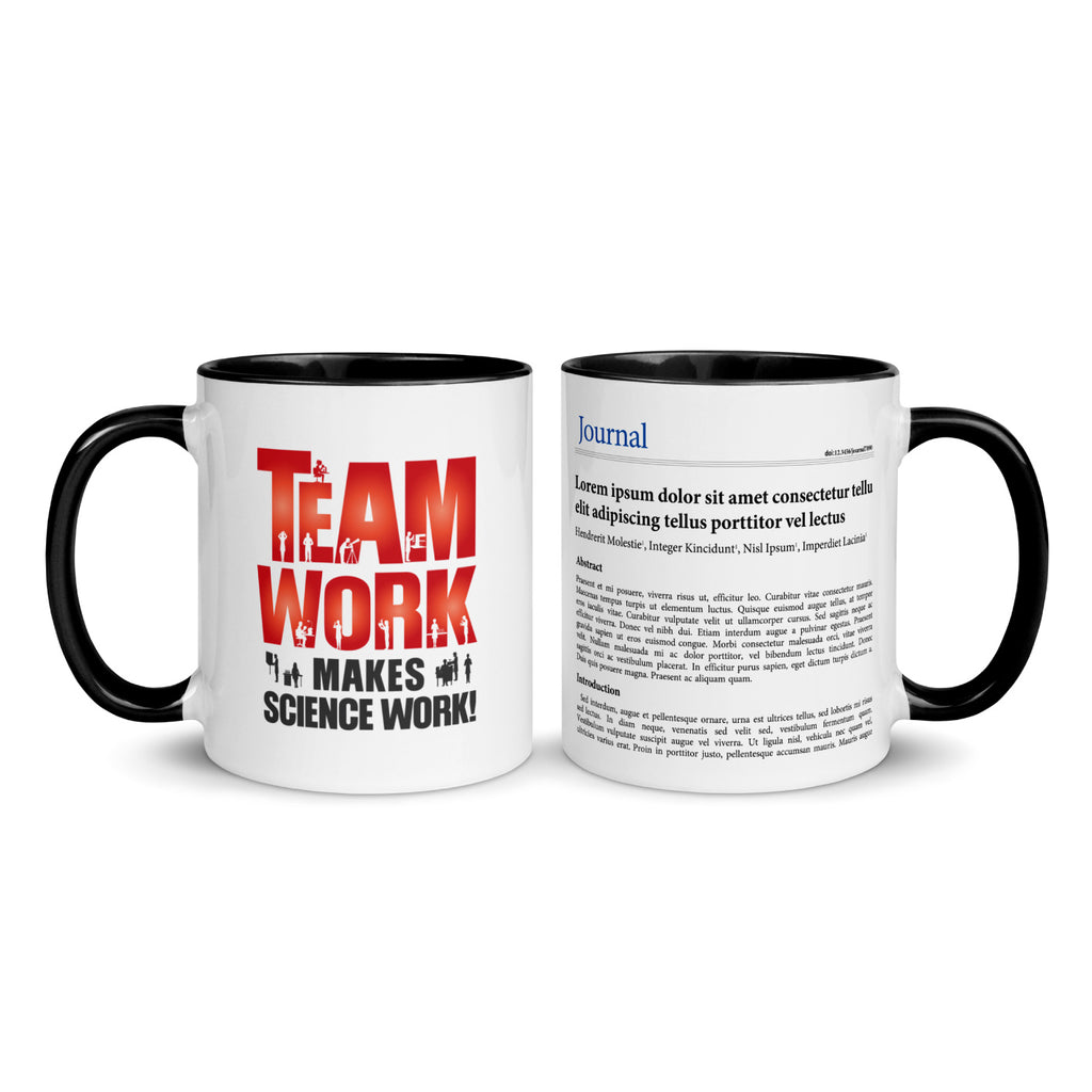 Publication Mug (Handle & Inside in Black) - Perfect Gift for Master's ...