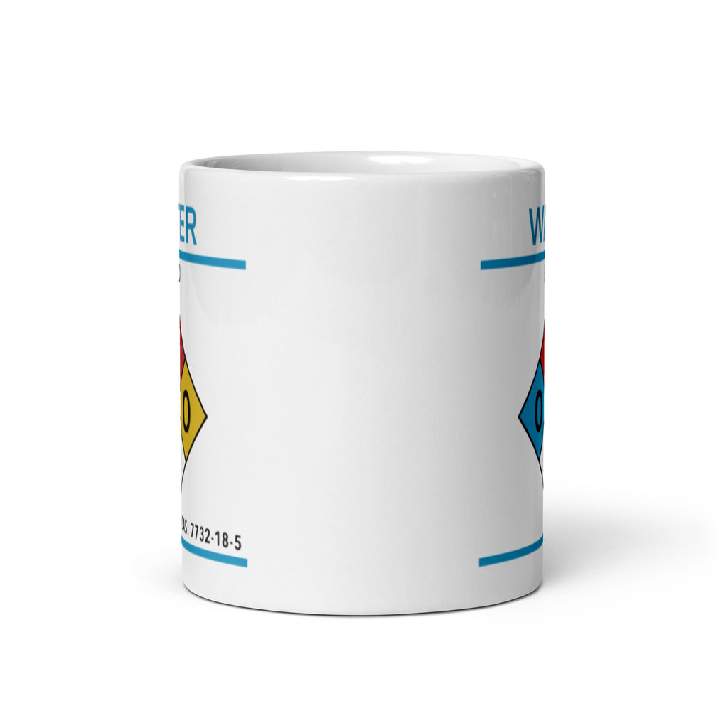 Novelty Water White Glossy Mug – ScienceGrit